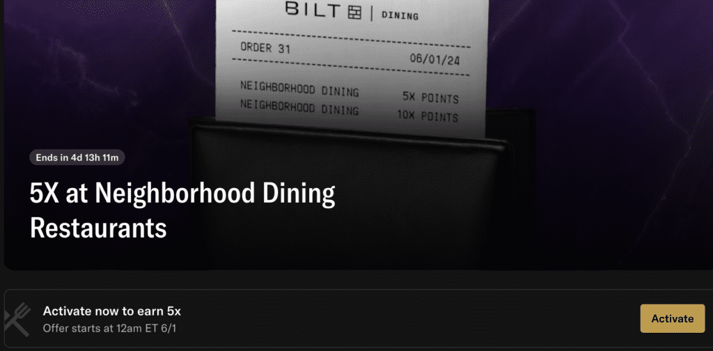Bilt Rewards June Rent Day: 5x and 10x bonuses with Neighborhood Dining - Monkey Miles